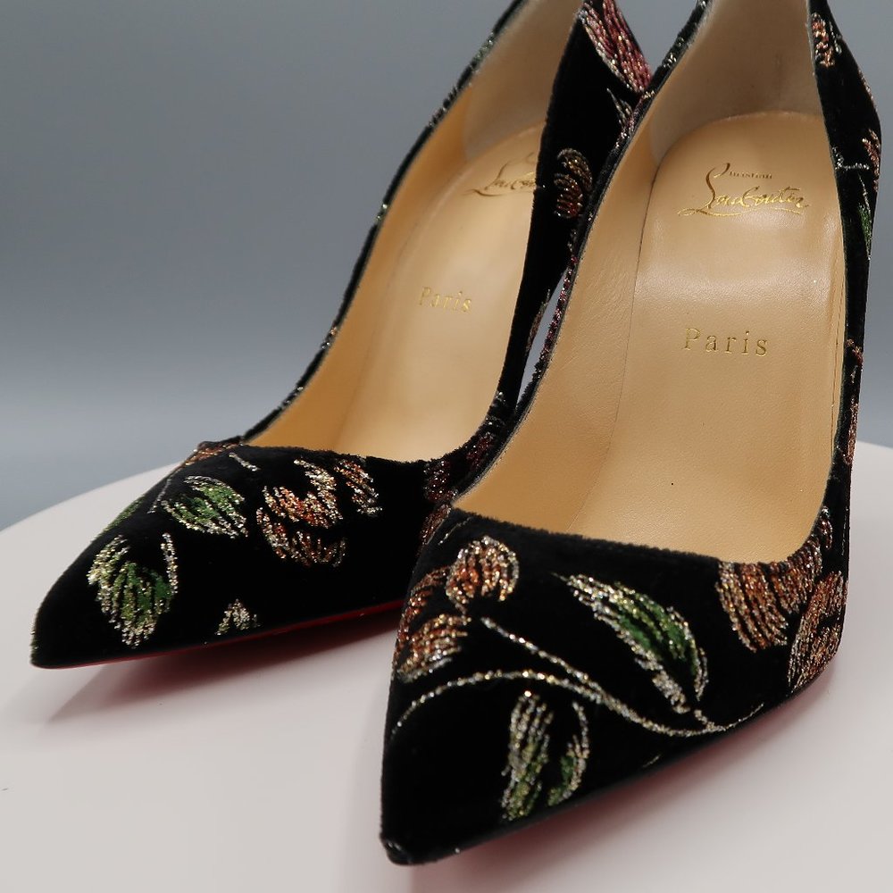 Christian Louboutin Velvet Ronsard Heels New - Gem